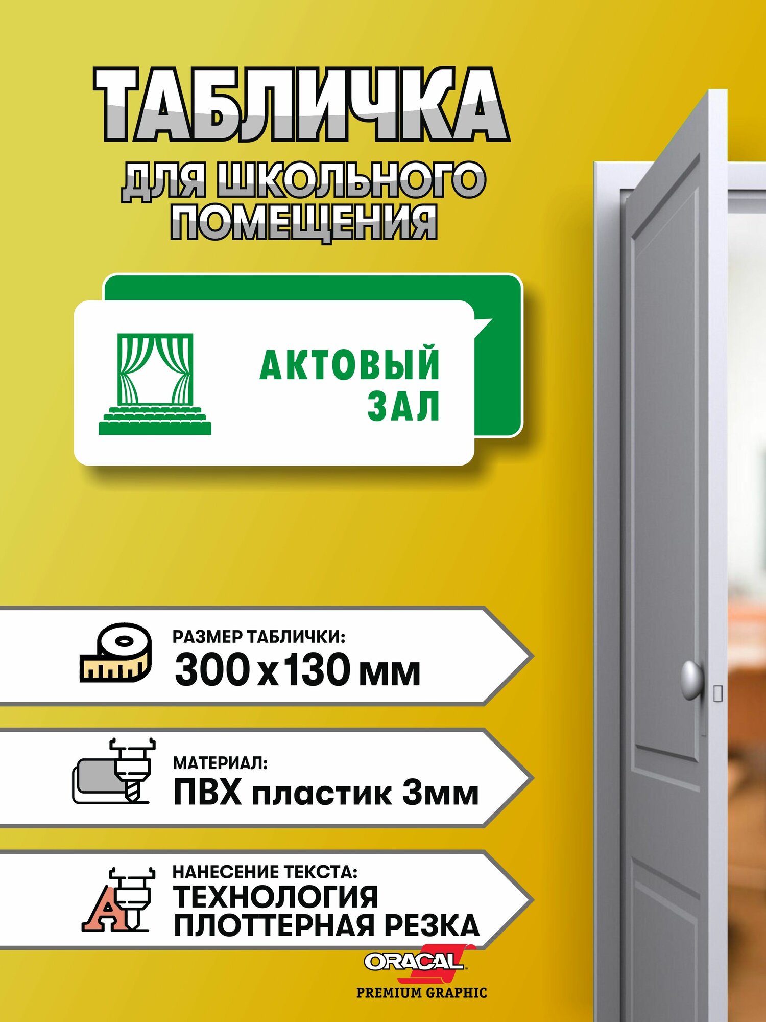 Табличка школьного помещения