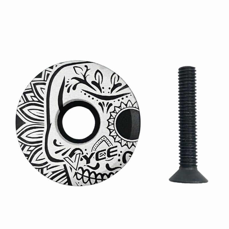 Крышка рулевой колонки и болты для велосипеда, - Белый узор