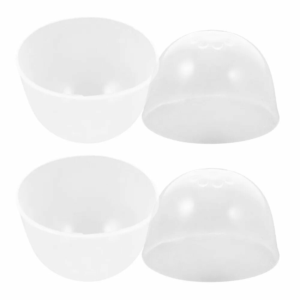 Прозрачные силиконовые фиксирующие накладки для кукол 4 шт для сменных париков