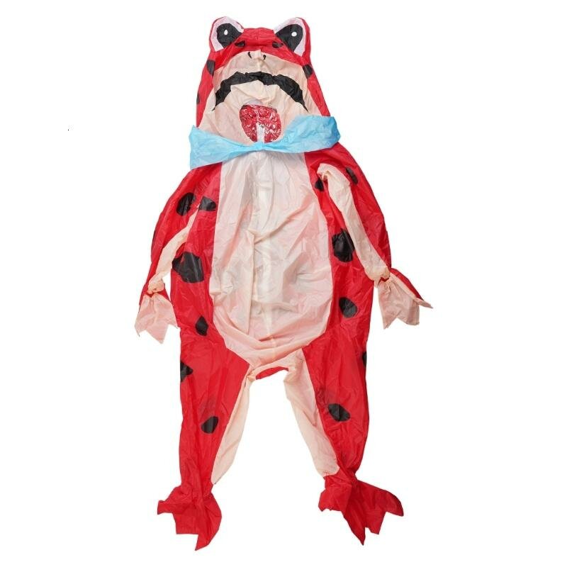 Надувной костюм лягушки, красная лягушка