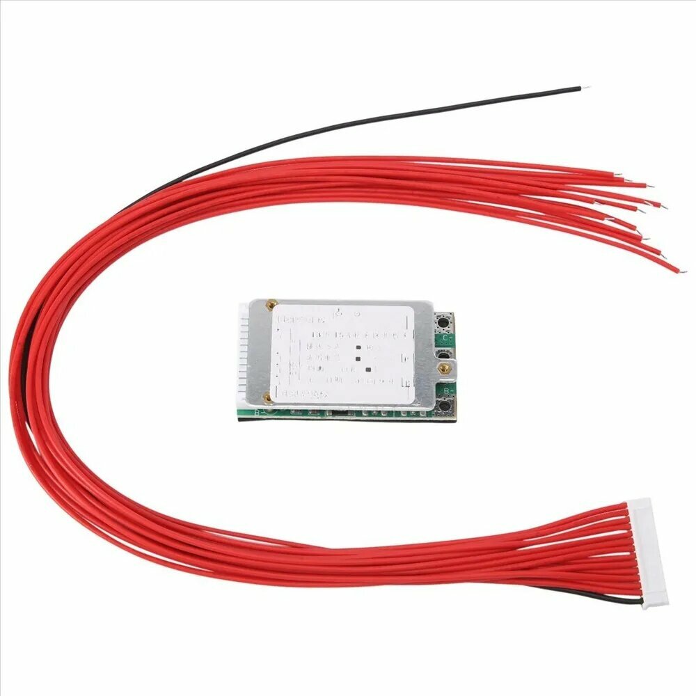 13S 48V 15A Литий-ионный Липолимерный Аккумулятор BMS Печатная Плата с Радиатором