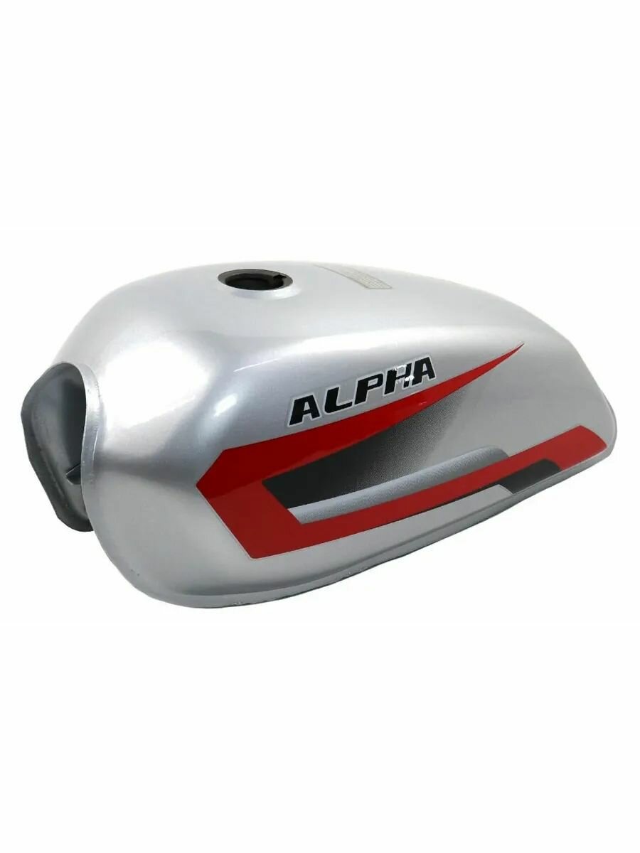 Бензобак Alpha светло-серебристый