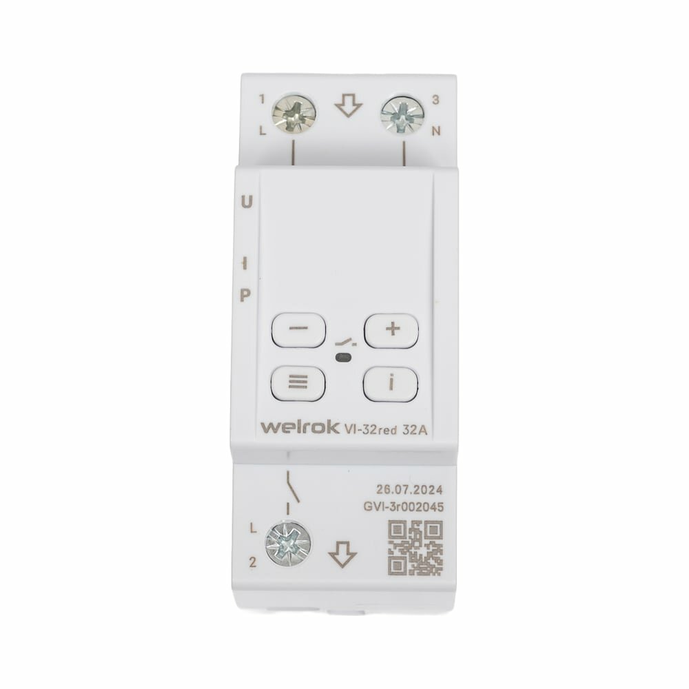 Реле напряжения Welrok VI-32 red