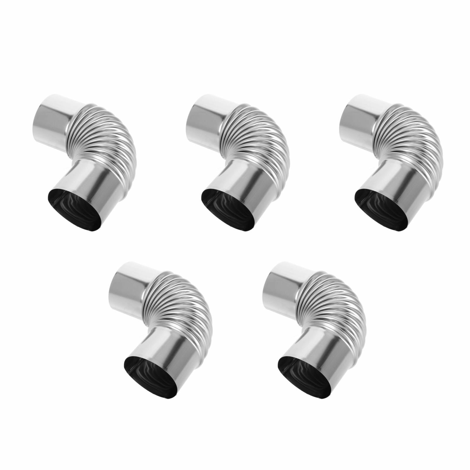 Набор из 5 коленчатых труб из нержавеющей стали для дымоходных систем