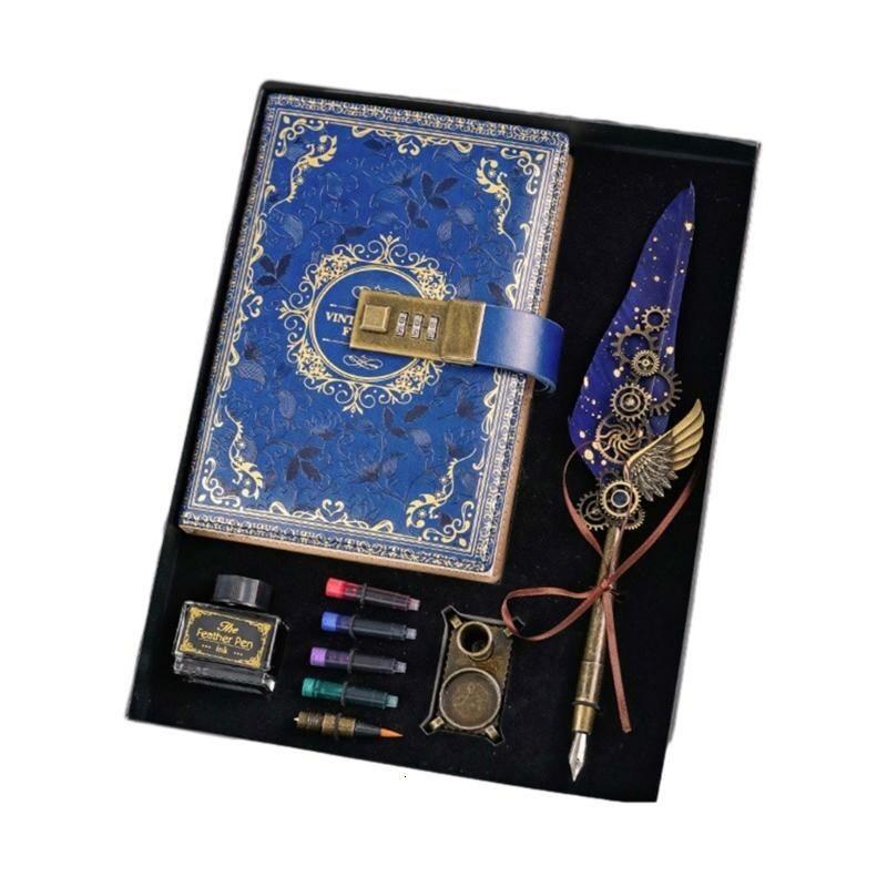 Дневник для детей с замком, Темно-синий