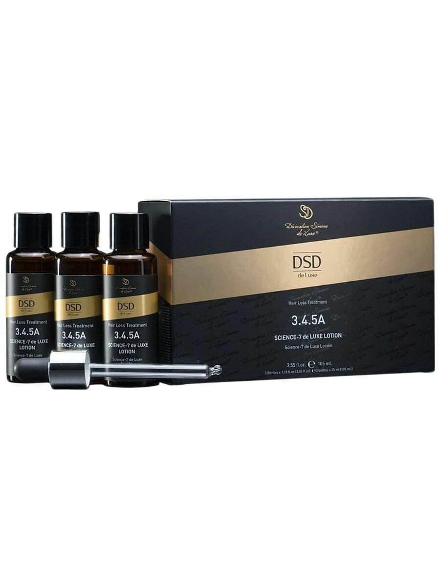 DsD de Luxe - 3.4.5A Science-7 Lotion, Лосьон на основе нового стимулятора роста волос кегаба, 10 x10 мл
