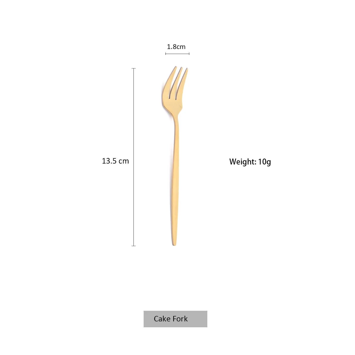 1 шт. набор чайных вилок, маленькая вилка из нержавеющей стали, Золотая вилка для фруктов, Десертная Вилка для тортов, закусок, вилка для черного салата, мини-вилка для торта