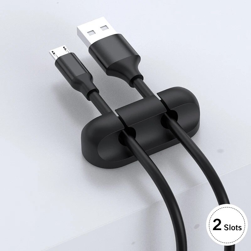 Силиконовый Органайзер Для Кабеля UMUST Держатель Шнура Для Стола, Автомобиля
