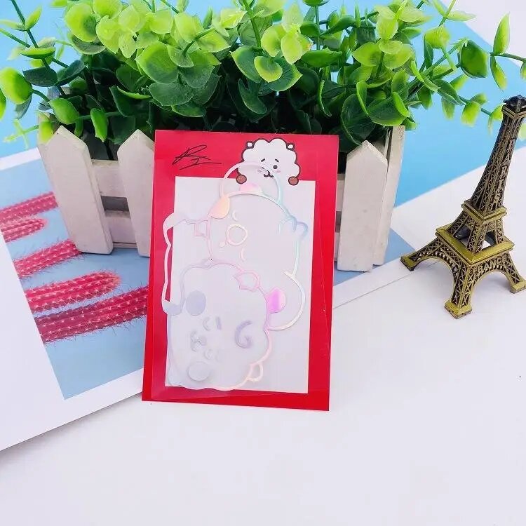 BT21 наклейки Koya Shooky Mang Chimmy Tata Cooky, цвет Laser sticker-15