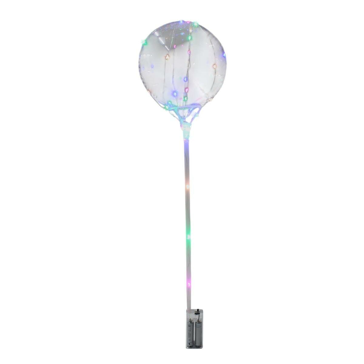 Светящийся шар для вечеринок, прозрачный, многоцветная led-подсветка, ручка с батарейным отсеком
