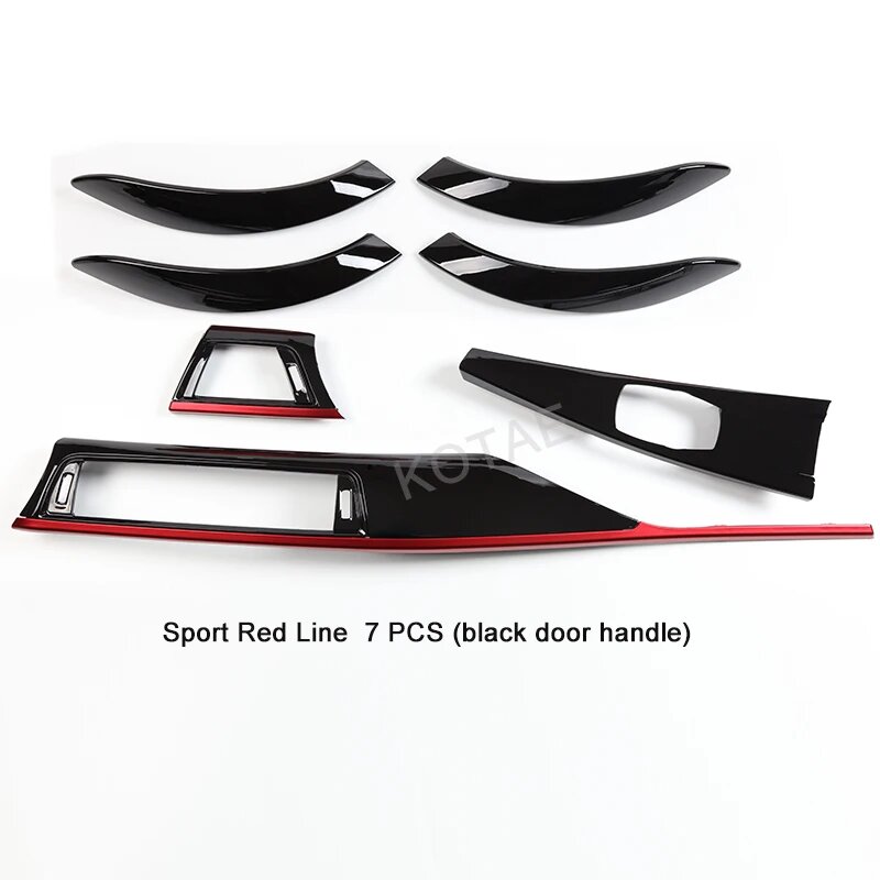 Накладки на дверные ручки BMW 3/4 серии F30/F31/F32/F34/F36/F80, red