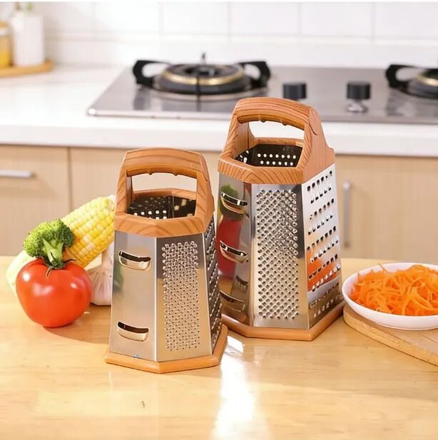 Терка-измельчитель ручная для овощей, фруктов, сыра, рыбы "Овощерезка 6-ти сторонняя"