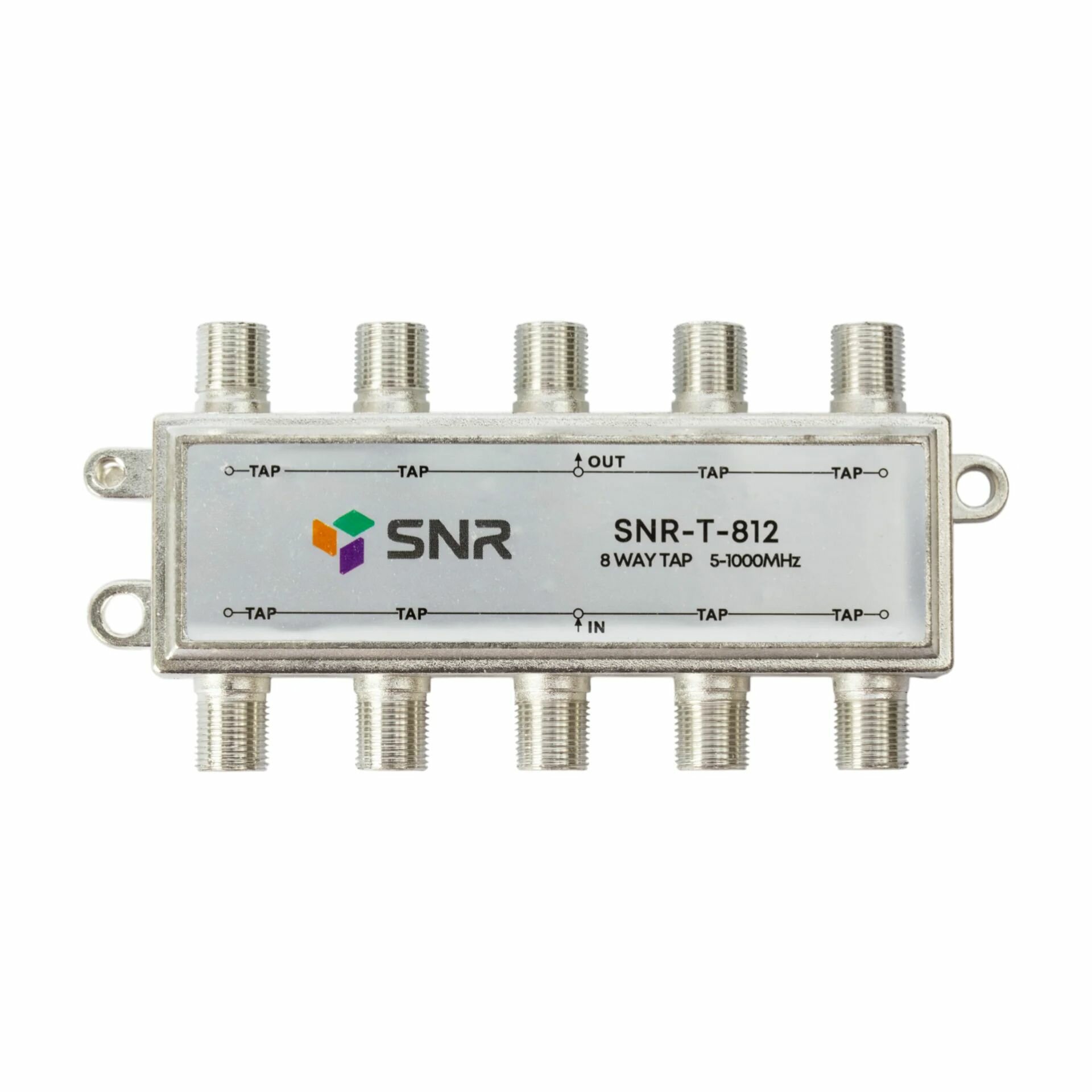 Ответвитель абонентский SNR-T-812 на 8 отводов, вносимое затухание IN-TAP 12dB.
