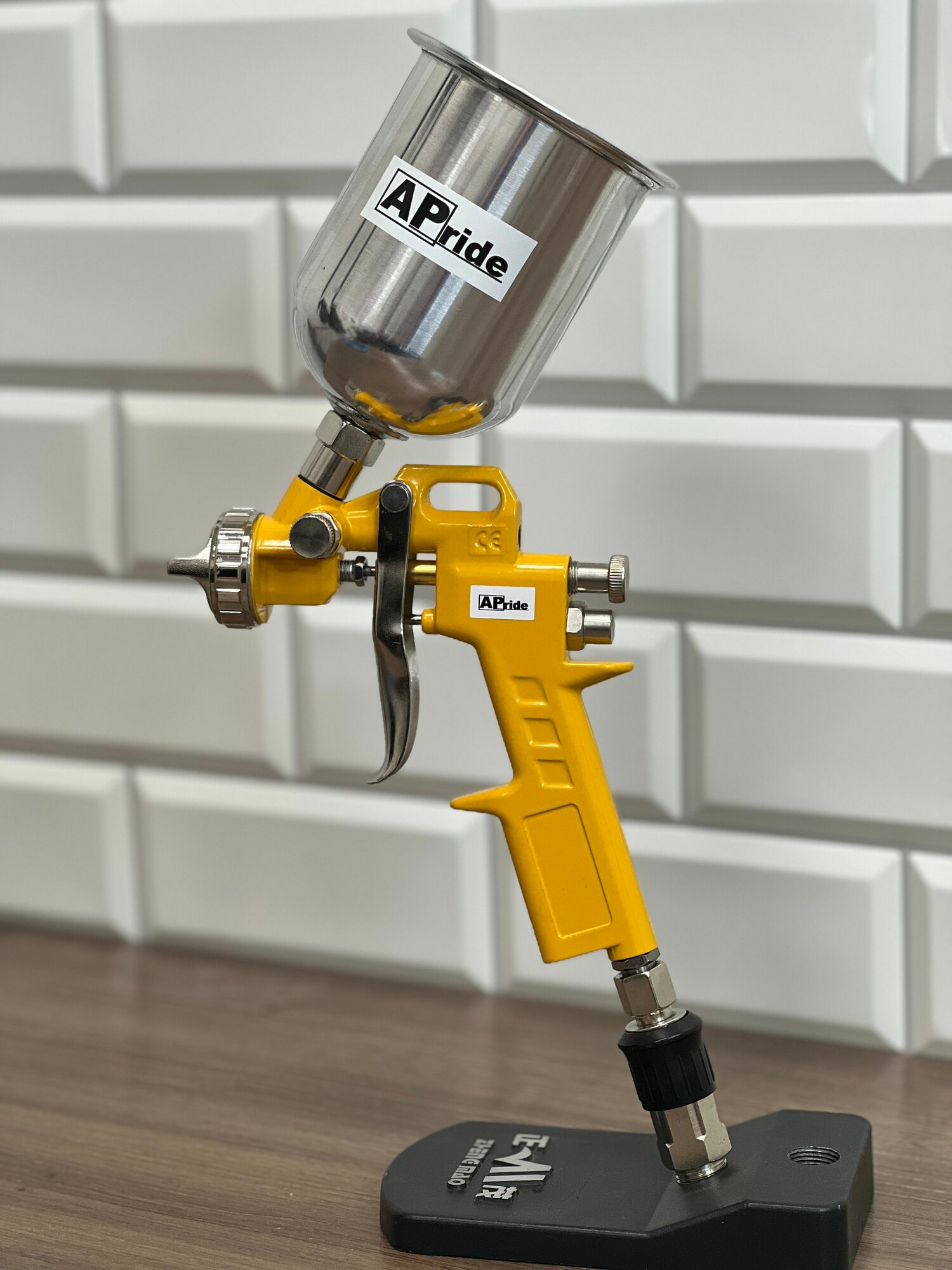 Краскопульт пневматический APride SG990 Отличного качества 1.5 мм HP Бачок металл