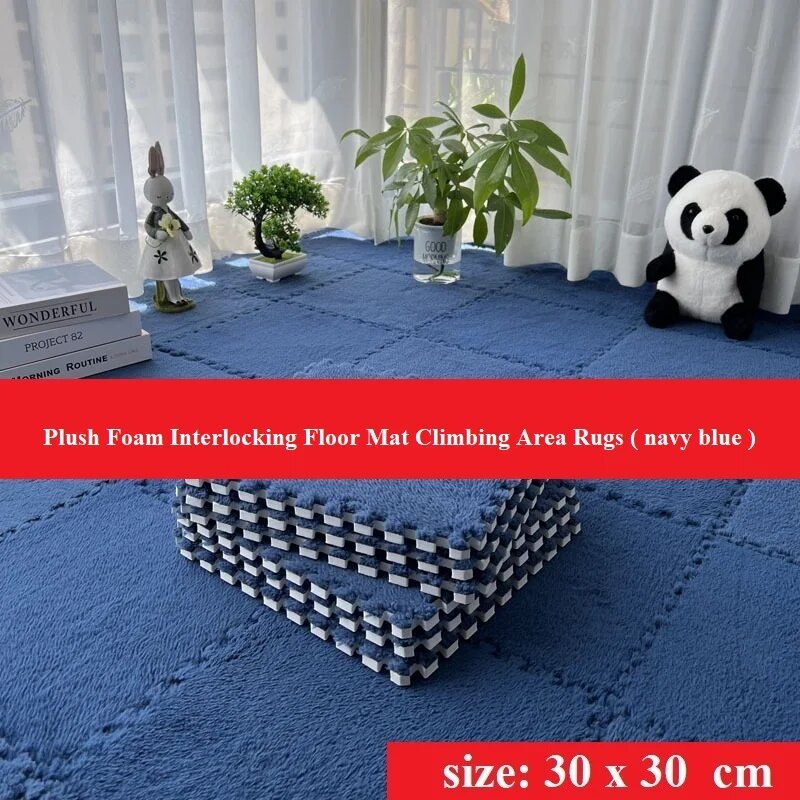 Детские коврики EVA 30x30 см Thickness 10 mm, navy blue ( 1 PC )