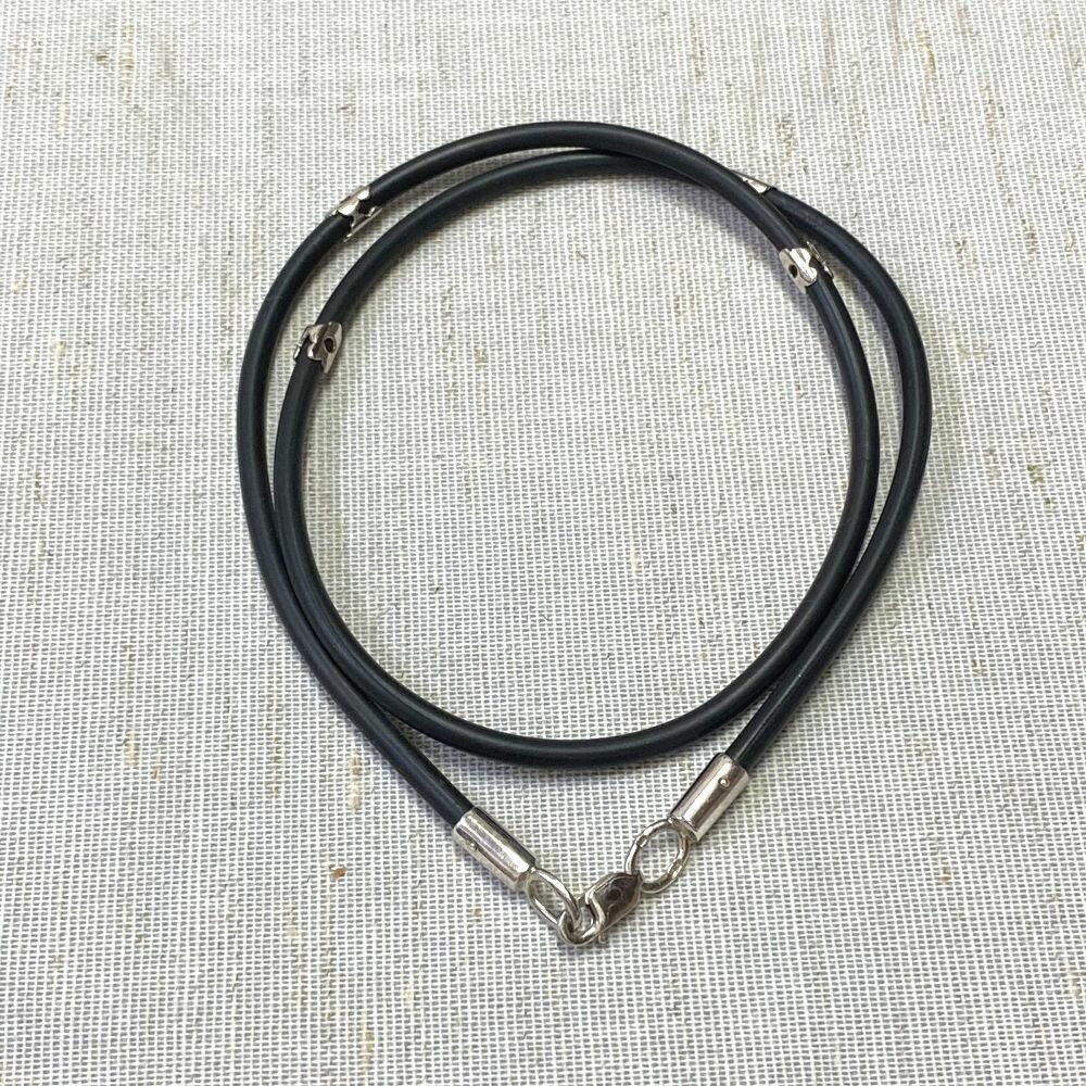 Шнур серебро, 925 проба, родирование