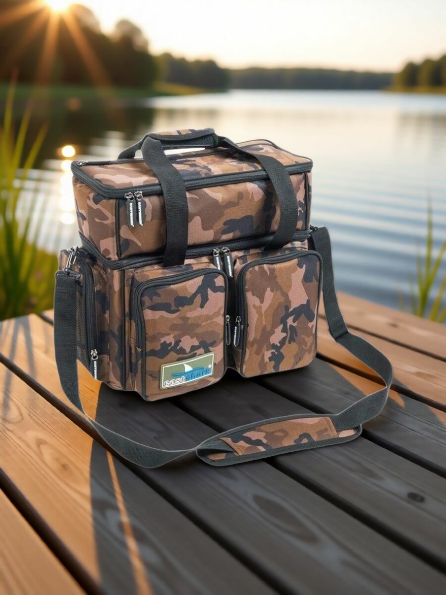 Сумка для рыболовных принадлежностей EastShark CAMO 35х17х44 см