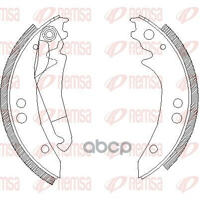 4136.00 FSB615 [6014300622] ! колодки барабанные MB 601/602 208-309D 77-95 Remsa арт. 413600