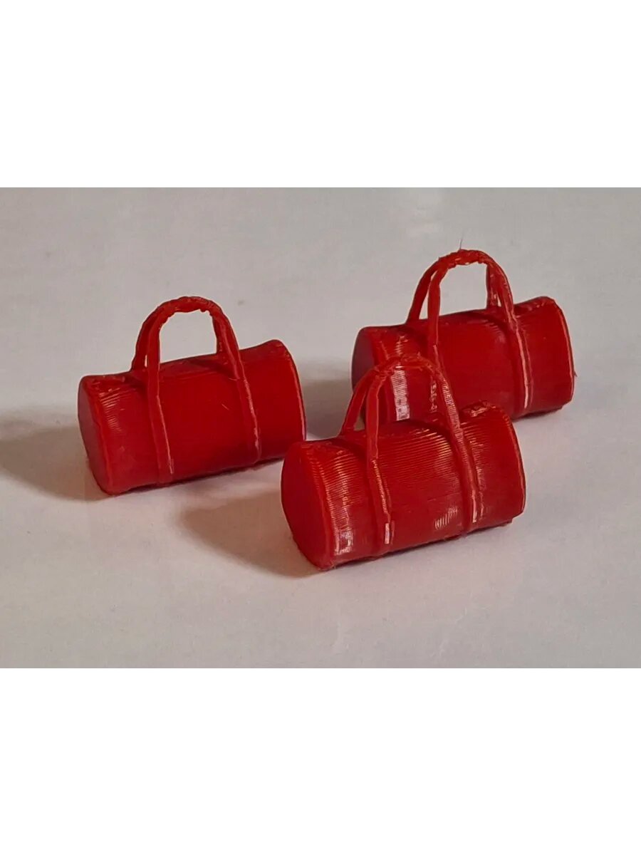 Набор миниатюр - 3шт "Спортивная сумка" для ватной игрушки