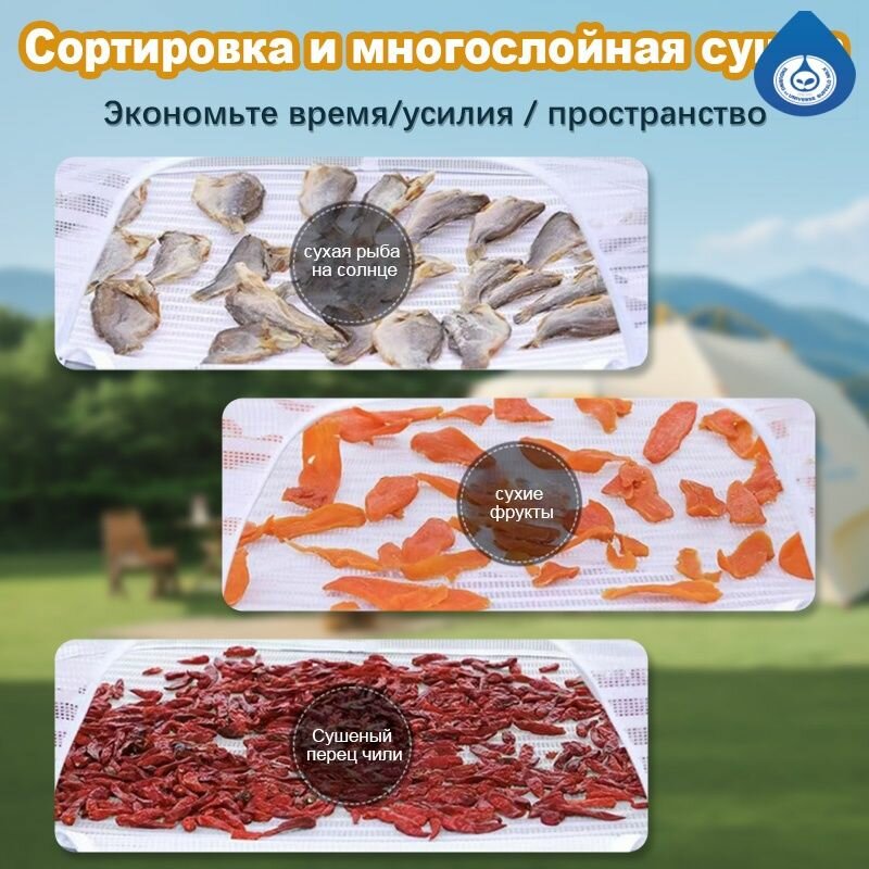 Сушилка для рыбы, мяса, овощей, фруктов, подвесная, сетка60x40x88