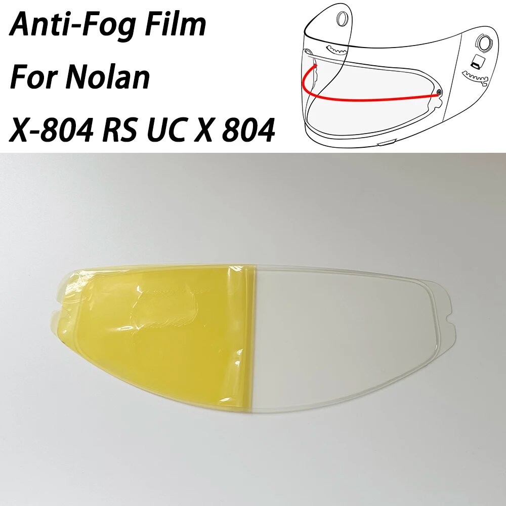 Прозрачная противотуманная пленка для визора мотоциклетного шлема Nolan X-804 RS UC X 804