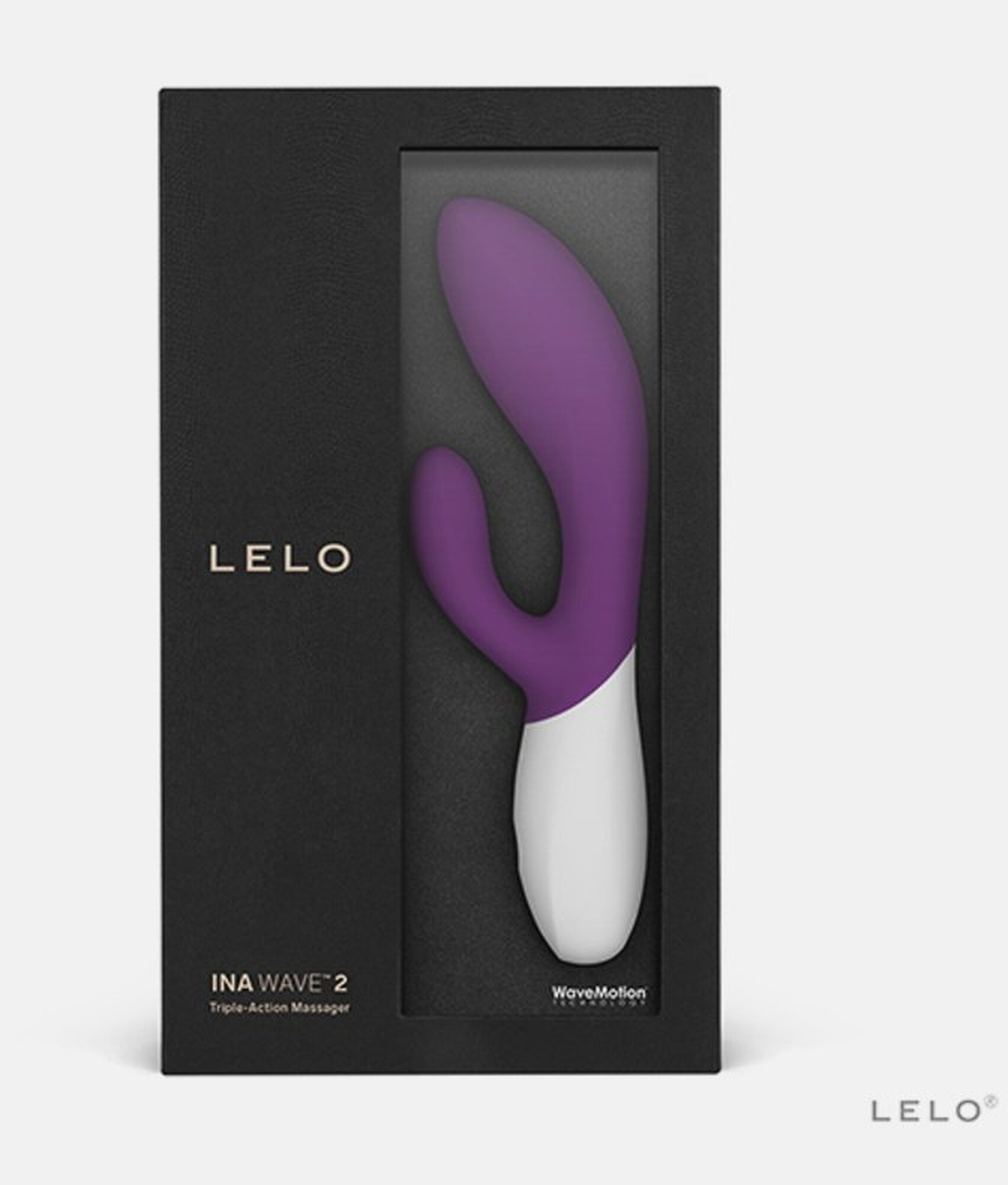 Вибратор LELO "Ina Wave 2", фиолетовый, силикон, АБС-пластик, водонепроницаемый