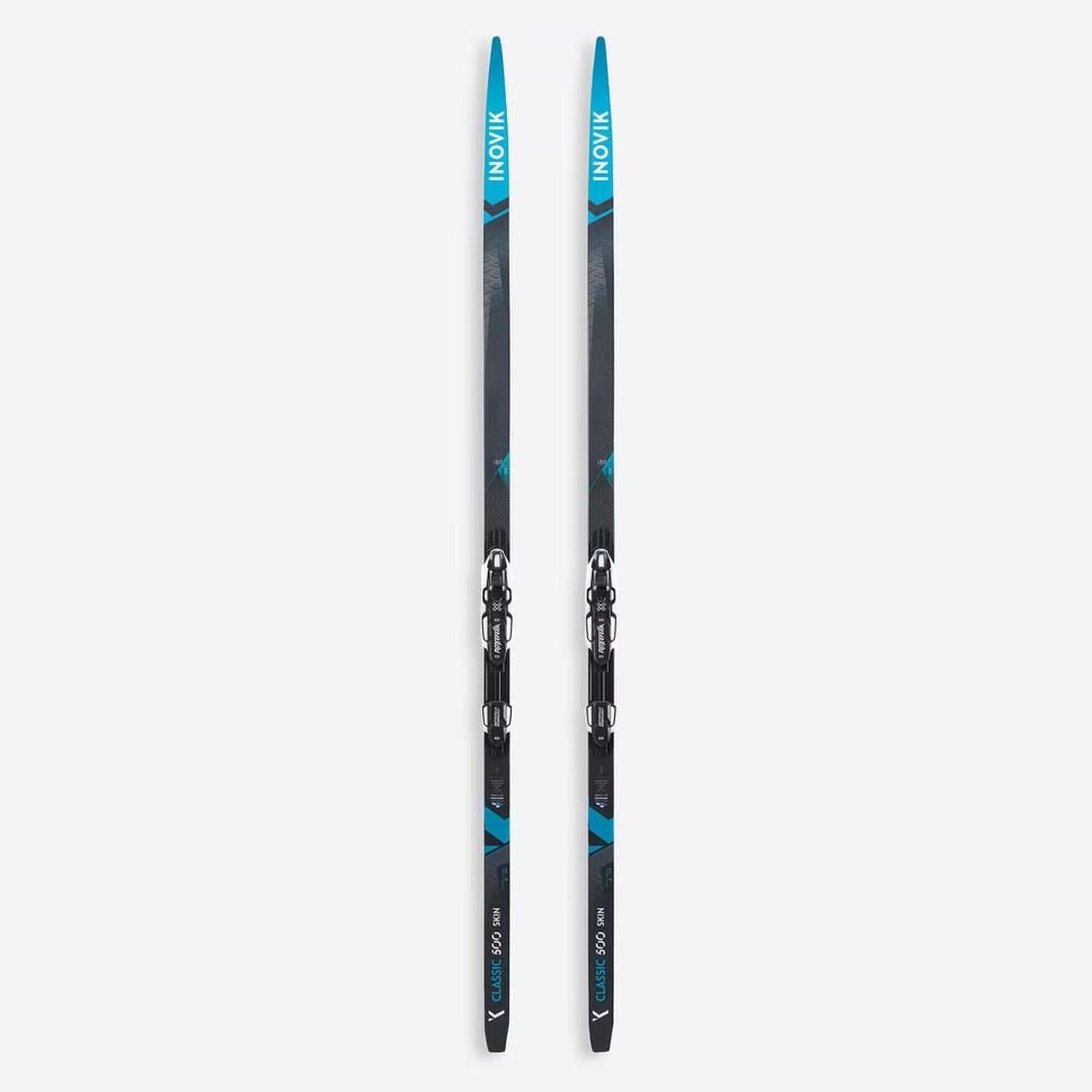 Decathlon Классические беговые лыжи Inovik XC S 500 Skin для взрослых + крепления 192 см