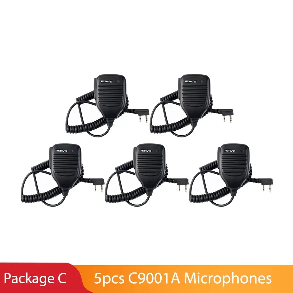 5шт микрофон C9001A для рации