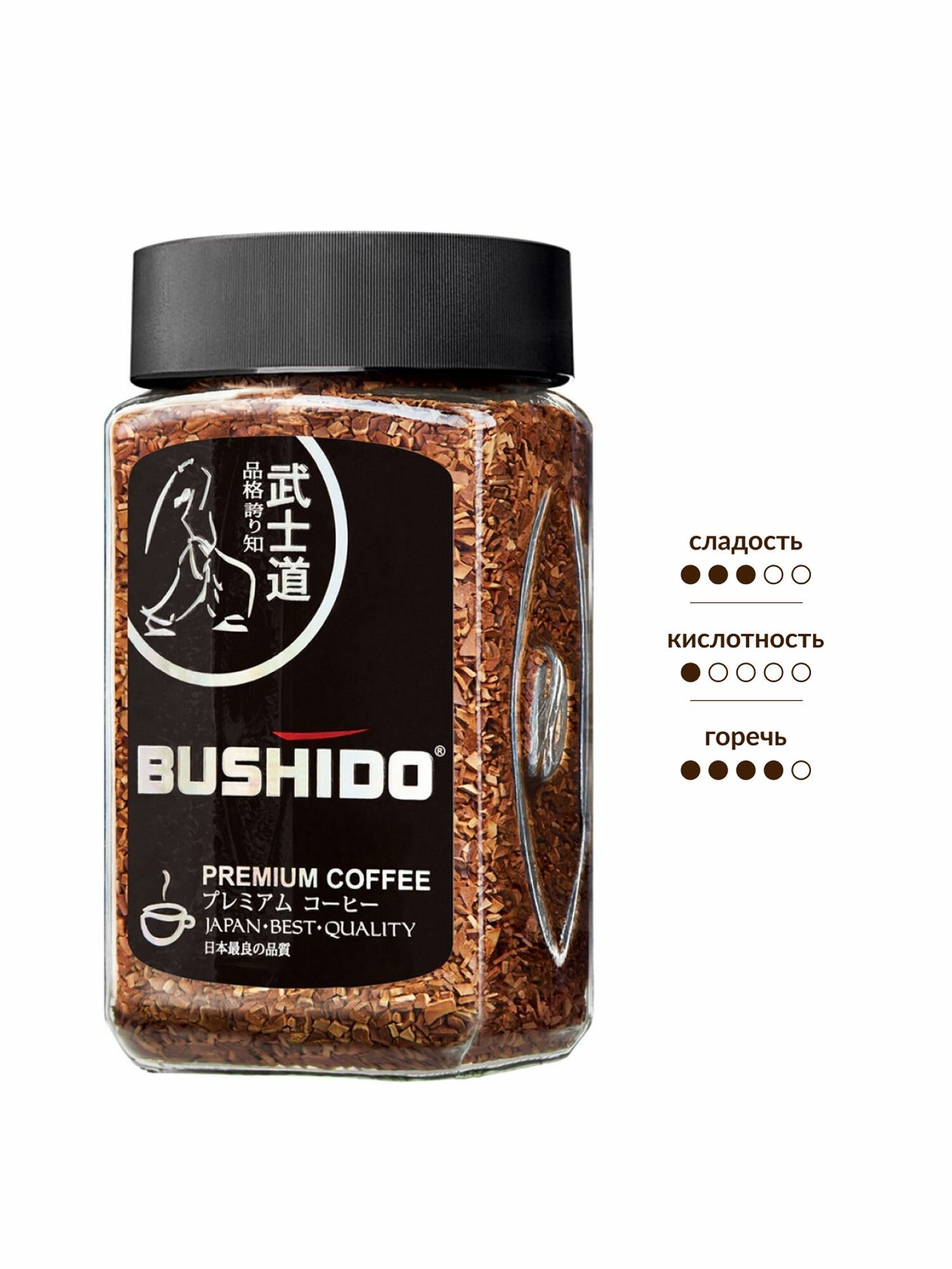 Кофе Bushido Black Katana растворимый, 100г