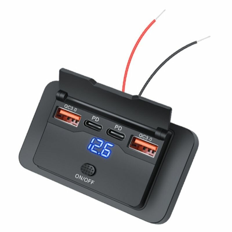 Автомобиль rv яхта автобус модифицированный двойной PD USB зарядное устройство для мобильного телефона быстрая зарядка