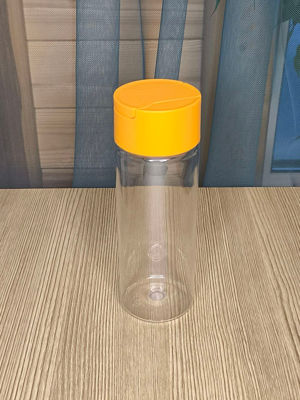 TUPPERWARE Соусник "Гармония" прозрачный с оранжевой крышкой с клапаном объёмом 330 мл