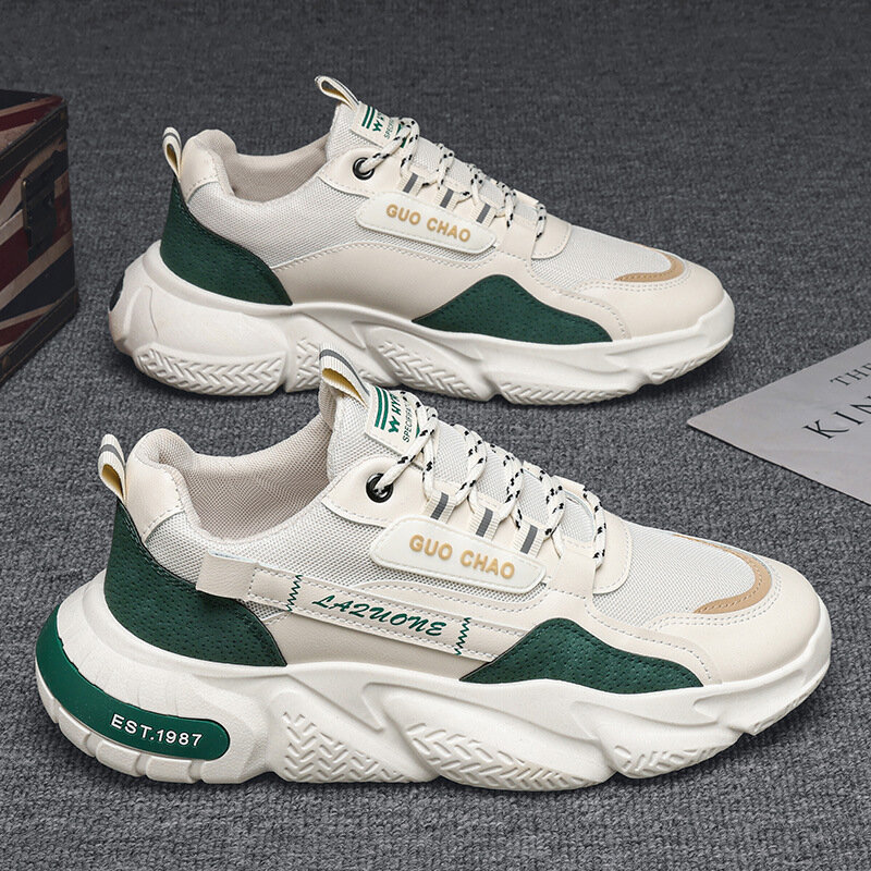 LUO Обувь мужская Летняя для мужчин Сетчатая толстая подошва бренд/BK208 meters green