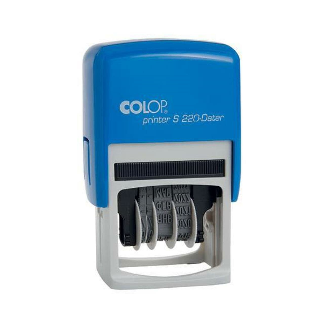 Датер Colop S 220 Bank, прямоугольный, синий, карманный, автоокрашивание