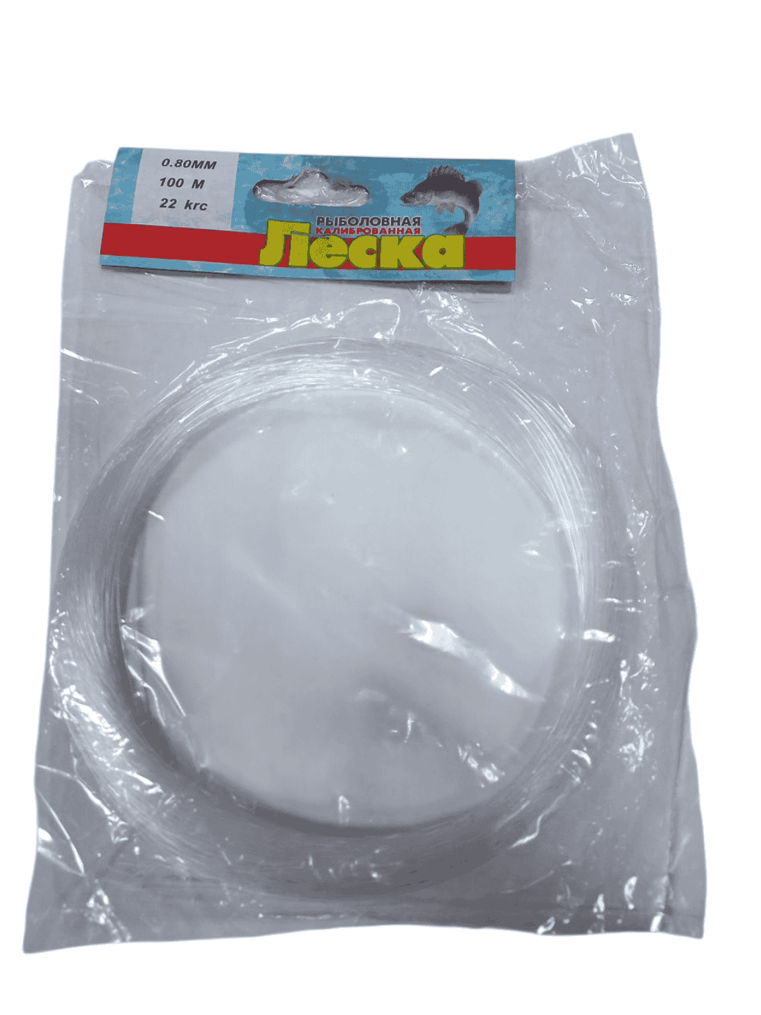 Леска в мотках 0,8 100м (16,8кг)
