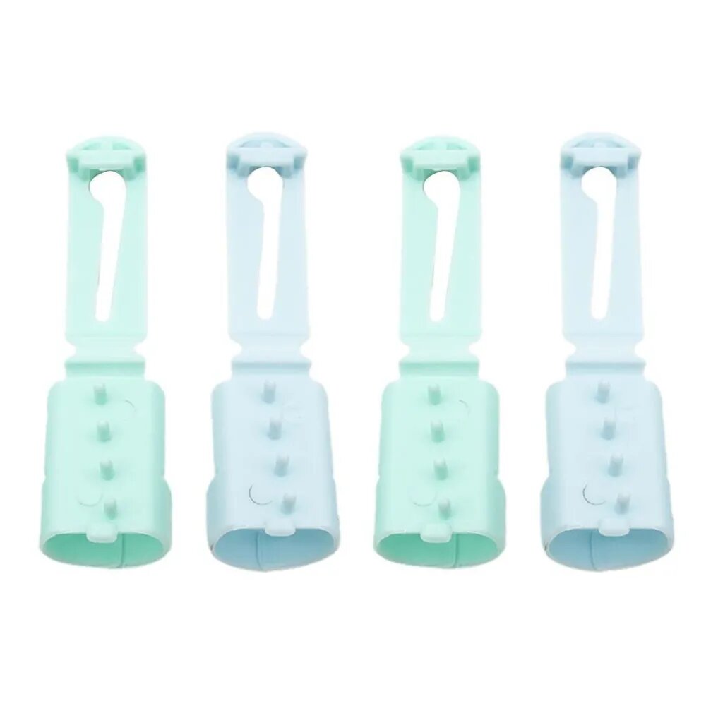 Набор из 4 напальчников для вязания с 3 направляющими для пряжи, аксессуары для шитья, пластиковые кольца для удобного вязания, держатели нитей