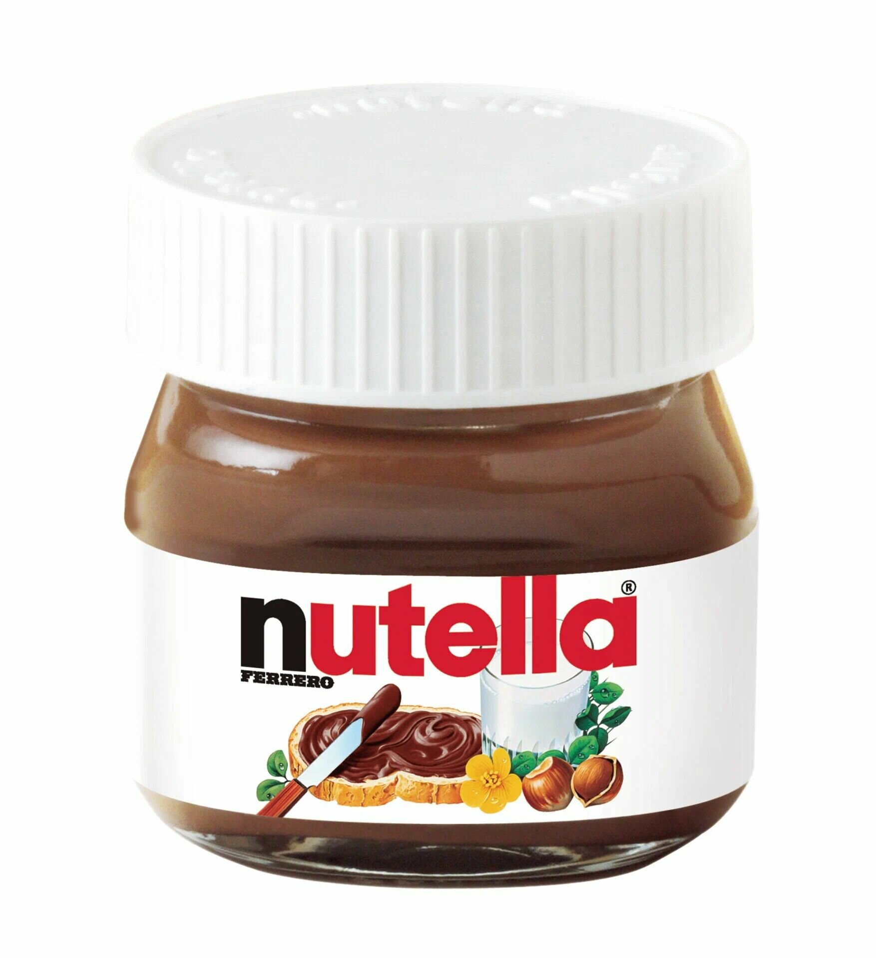 Шоколадная паста Nutella (нутелла), порционная, лесной орех, какао, 25 г, 32 шт.