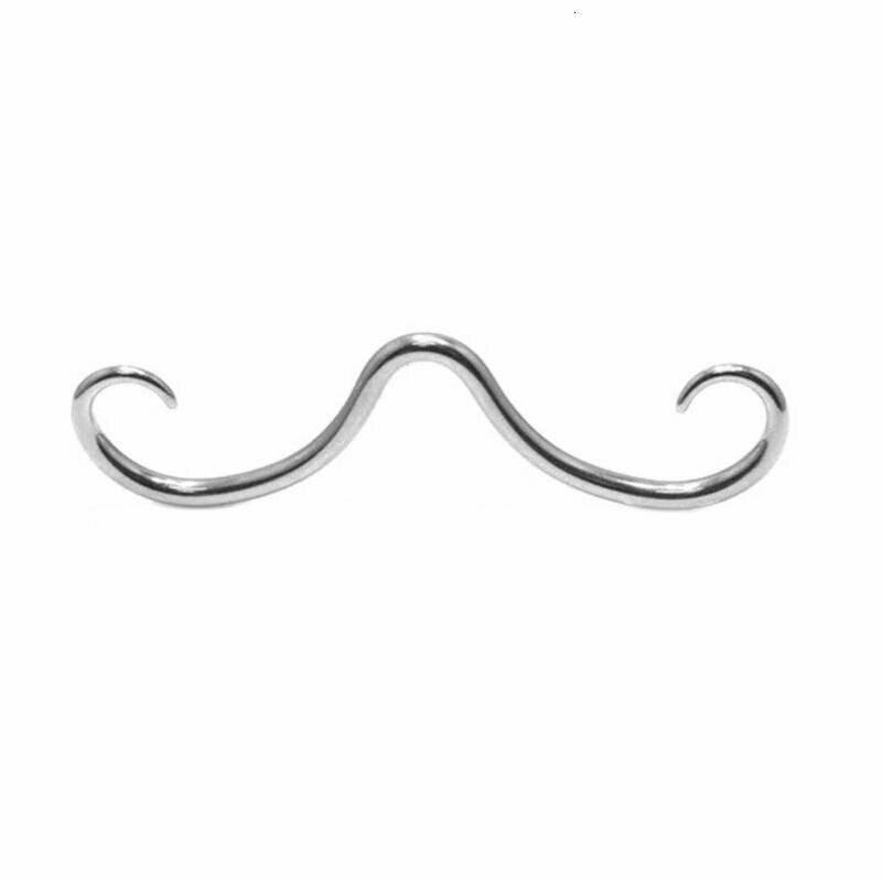 Септум-кольцо из нержавеющей стали, Серебро