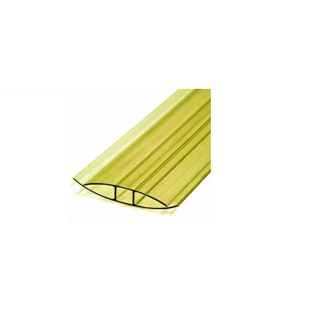Профиль HP соединительный желтый для поликарбоната 4 мм (6м)