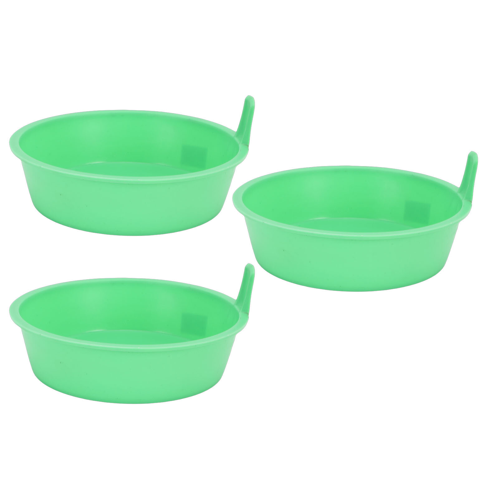 3 шт. кормушка, утолщенное полипропиленовое пластиковое круглое ведро для кормления скота с ручкой для курицы, утки, гуся