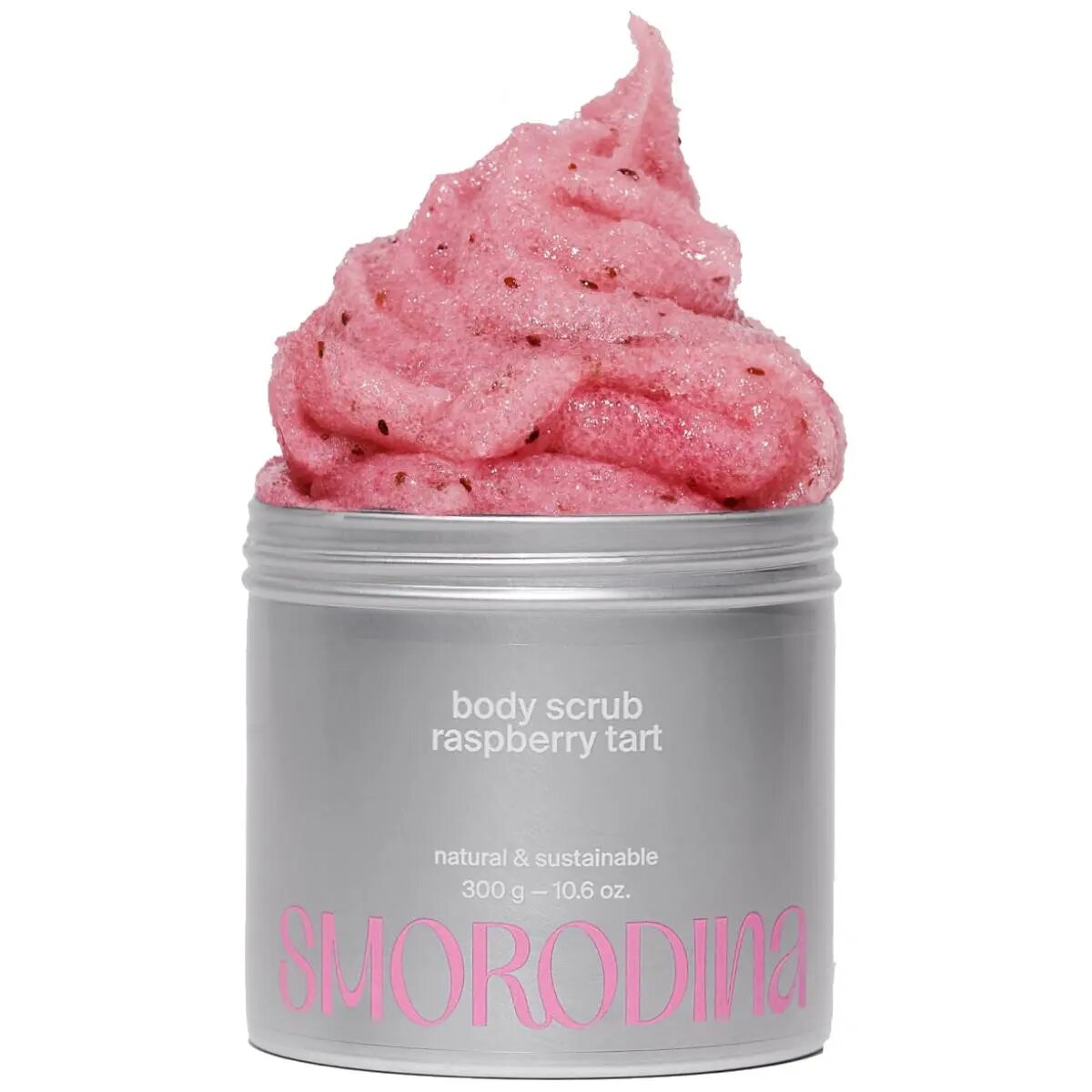 Cахарно-соляной скраб-желе для тела «Малиновый тарт», 300 г
