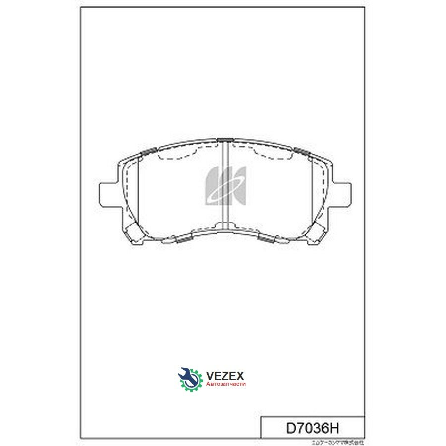 KASHIYAMA D7036H D7036-01 655 02=Y07-7036 ! колодки дисковые п.\ Subaru Forester 2.0 02>/Legacy2.5i 4WD 96-99