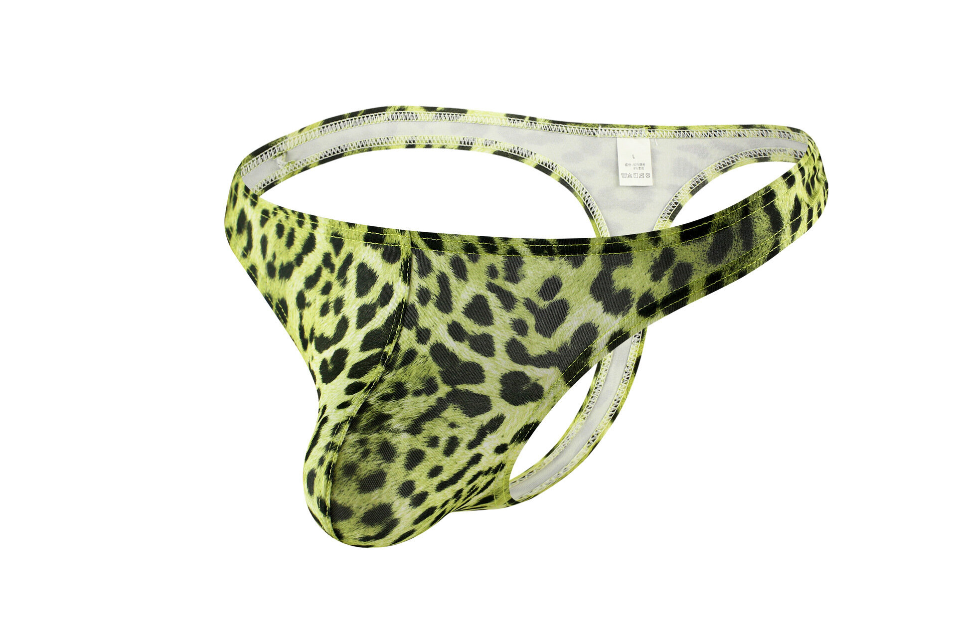 Мужские новые трусы-стринги с леопардовым принтом, сексуальные, классические, молодежные, модные, с низкой посадкой, дышащие, удобные, с поддерживающим мешочком и Т-образной спинкой.