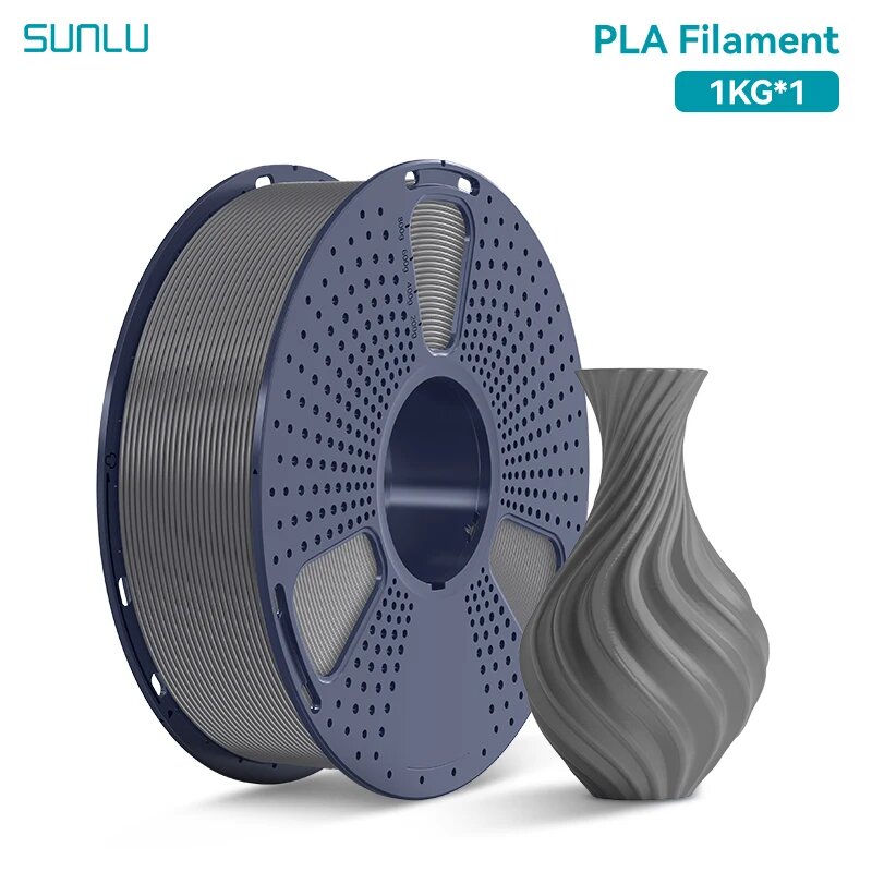 SUNLU прозрачная нить PLA для 3D-принтера 1.75 мм 1 кг Grey