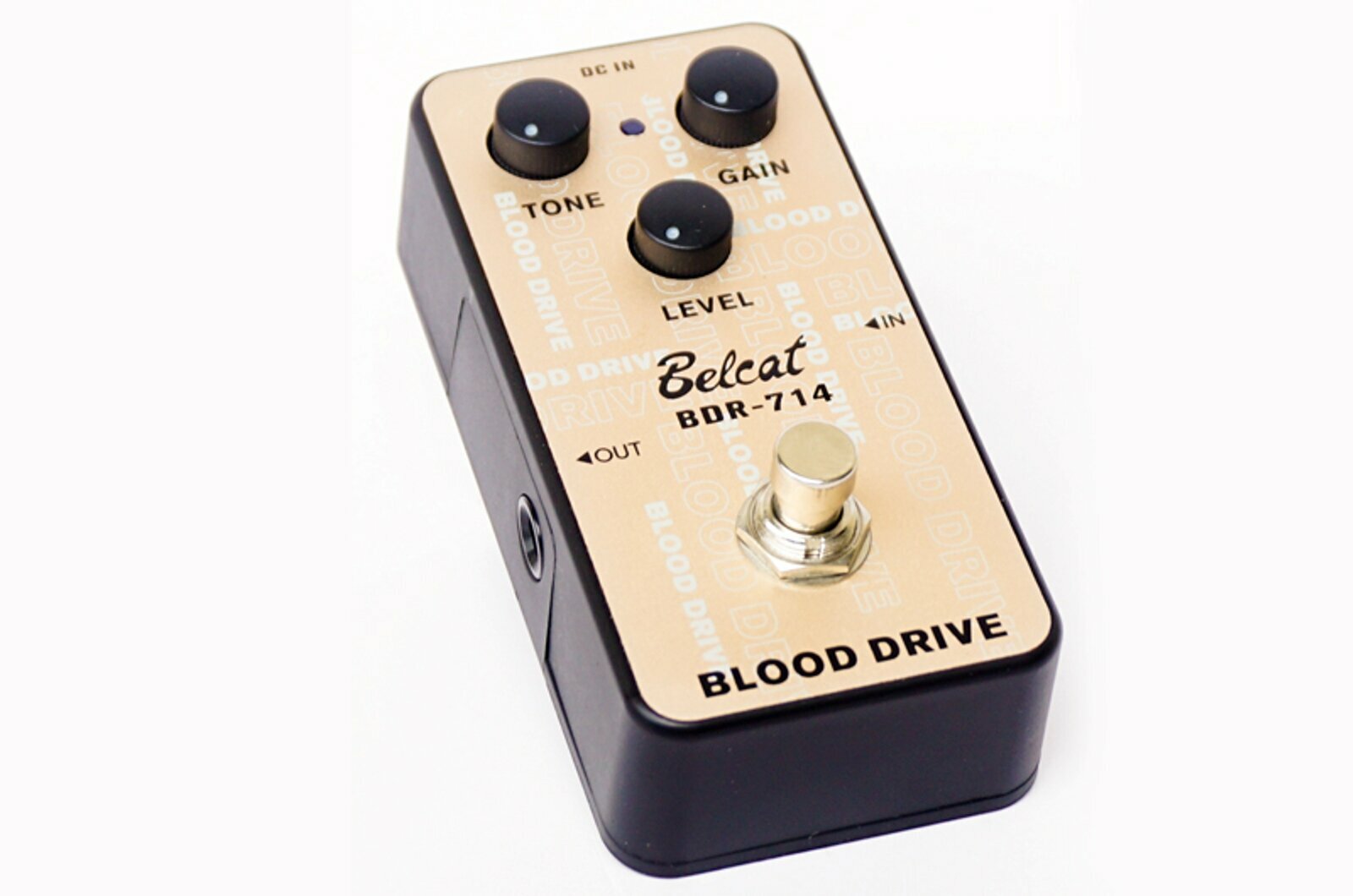 Педаль эффектов Belcat BDR-714 "Blood Drive", питание от сети, True Bypass