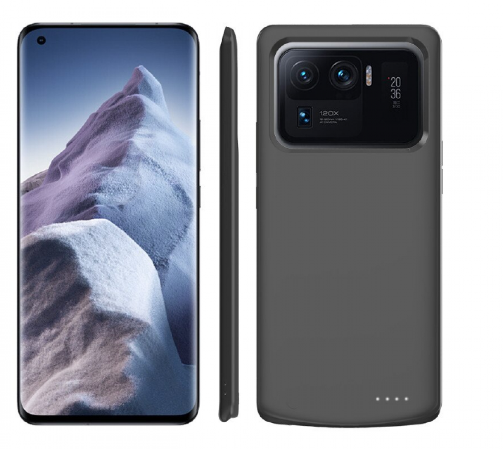 Чехол-бампер Чехол. ру с аккумулятором 6800 mAh для Xiaomi Mi 11 Ultra черный