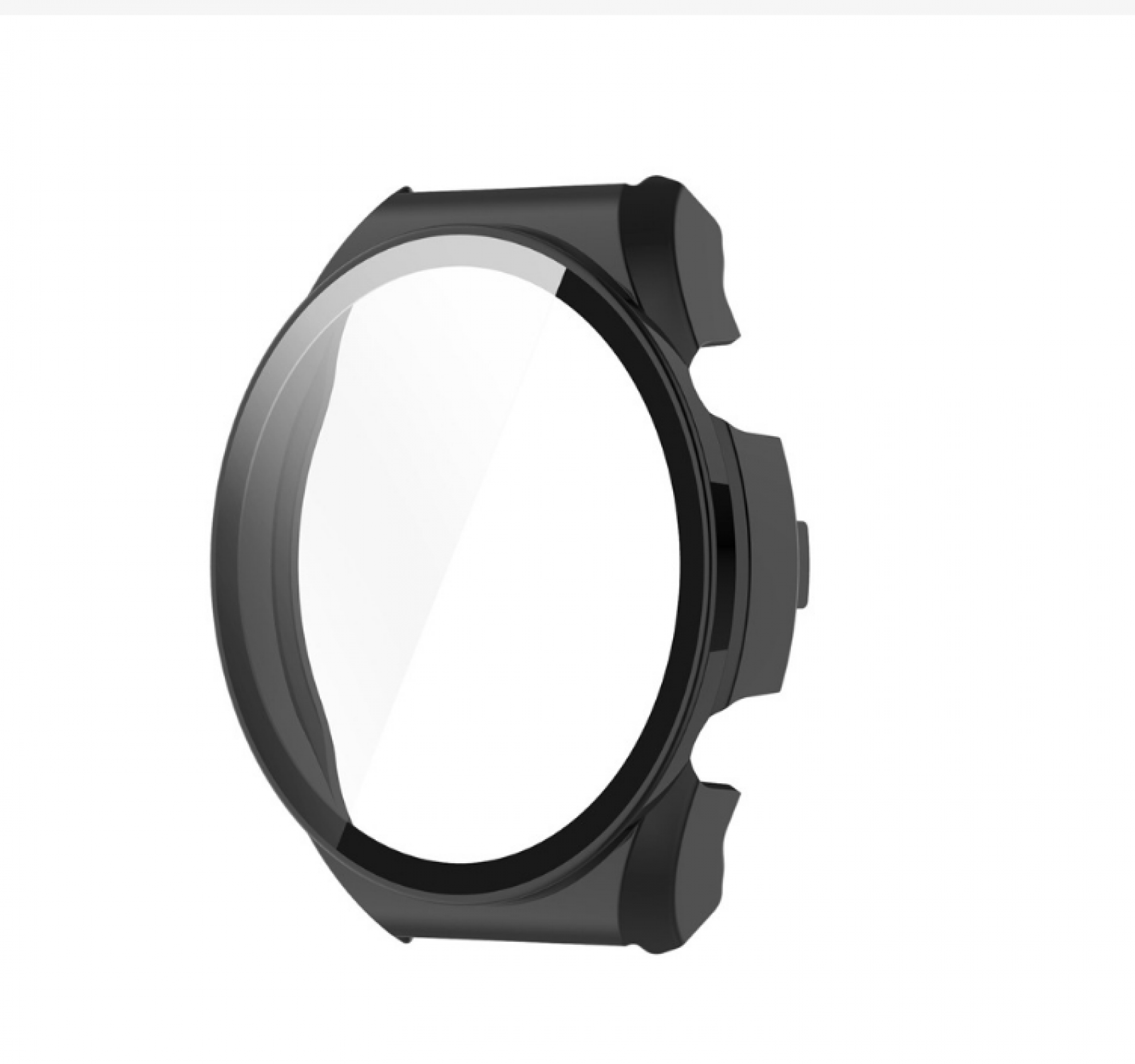 Чехол-бампер MyPads Protect для Xiaomi Watch S1 из прочного силикона с противоударной защитой и защитой экрана, черный