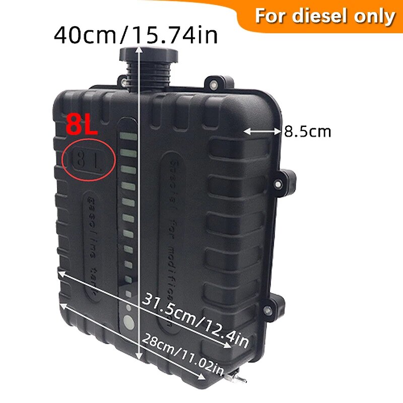 Бак для хранения масла 5л/8л с крышкой, воздушный дизельный нагреватель, топливный бак, прочный 8L