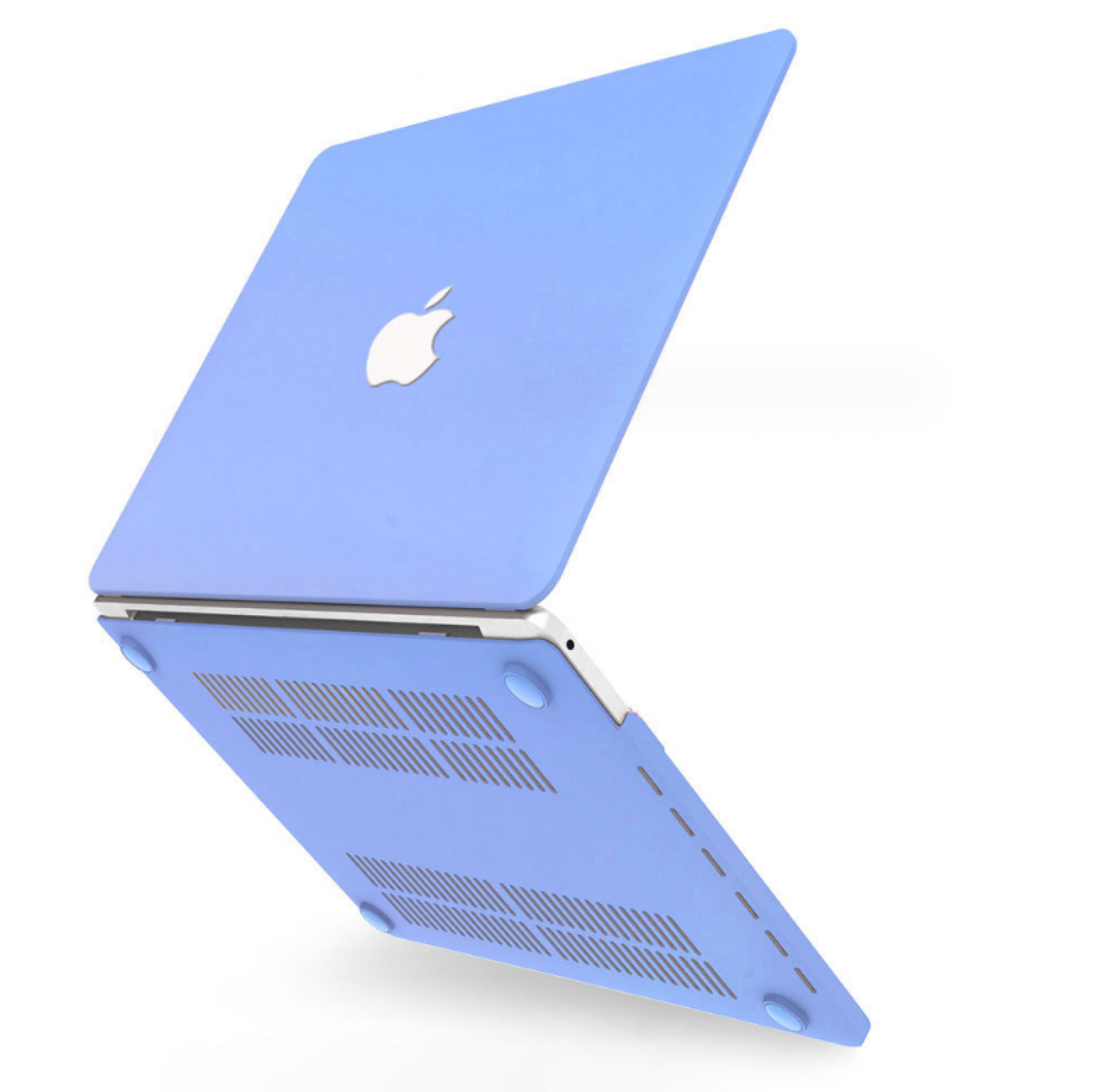 Защитный чехол MyPads для Apple MacBook Pro M1 16" A2485 2021 из прочного голубого пластика