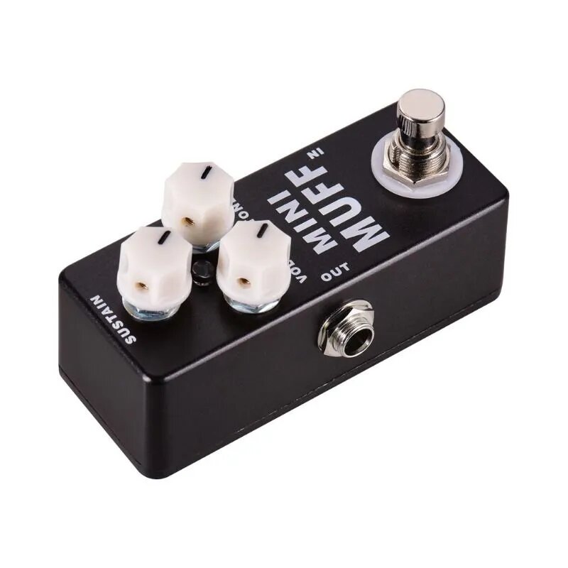 MOSKY MINI MUFF гитарный процессор эффектов дисторшн-фузз, нержавеющая сталь, для электрогитары — фото 1