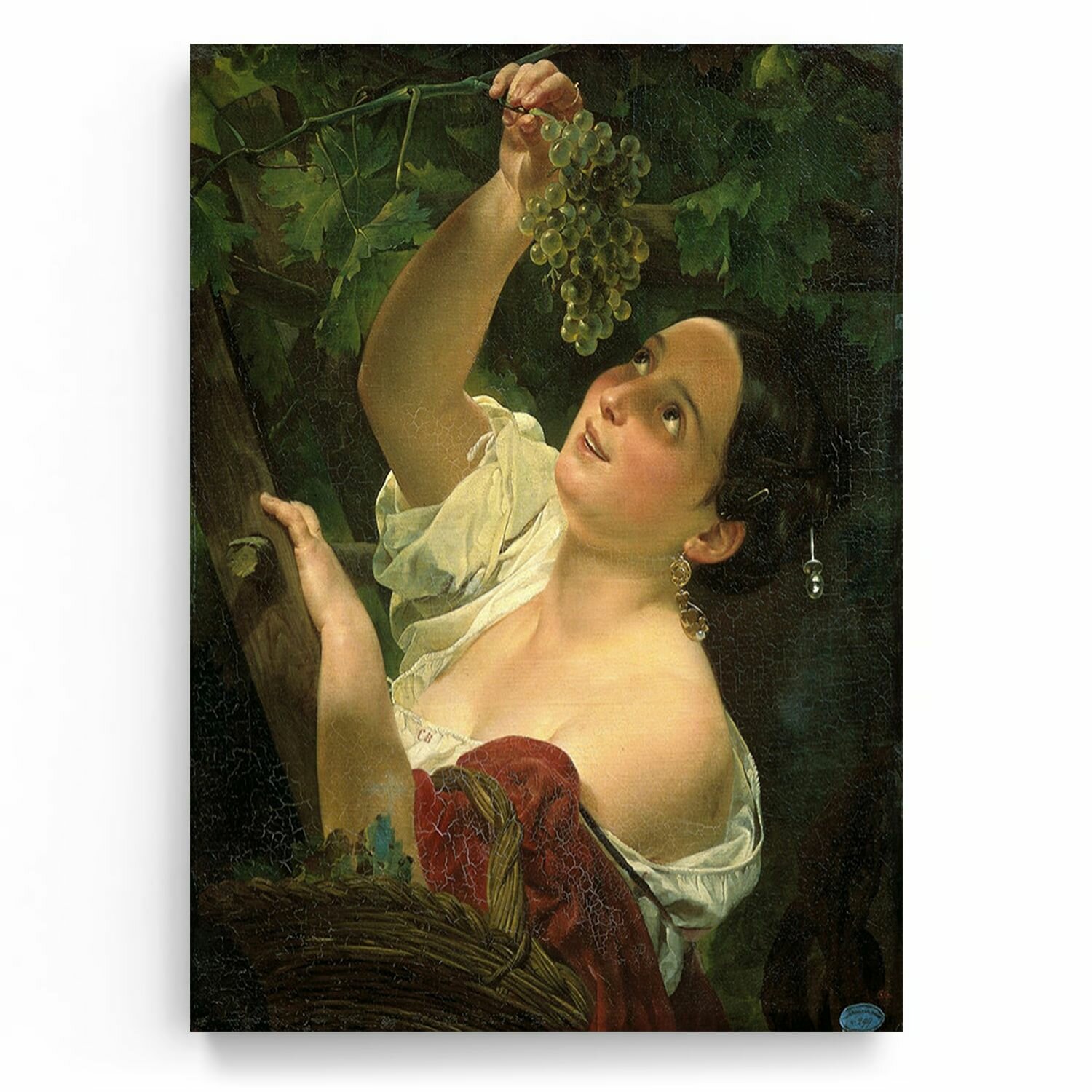 Карл Брюллов / Итальянский полдень, Репродукция картины на холсте, 30х40 см.